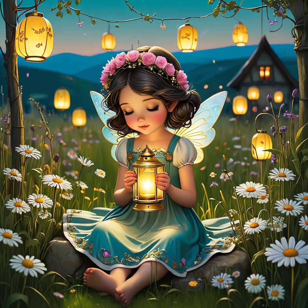 Fee auf dem Bauernhof | Diamond Painting