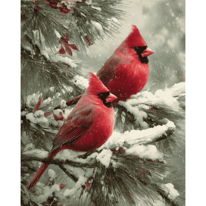 Nördliche Kardinäle | Diamond Painting