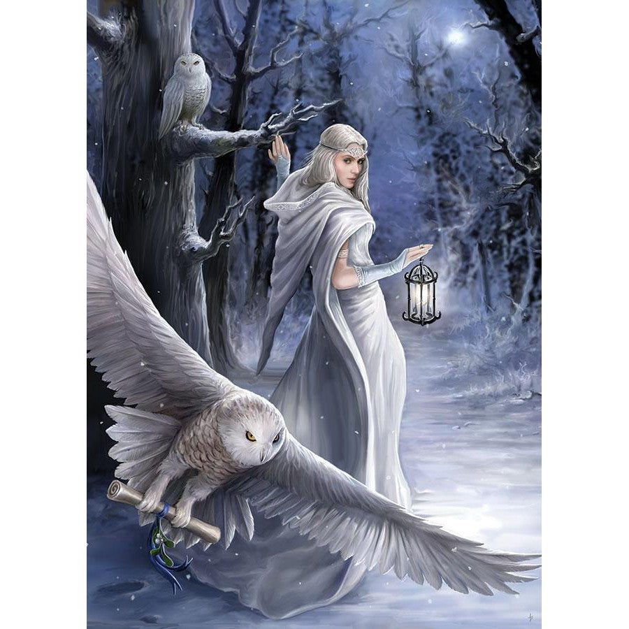 Frau - Schnee-Eule