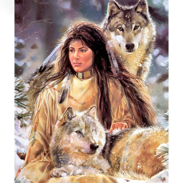 Frau - Wolf